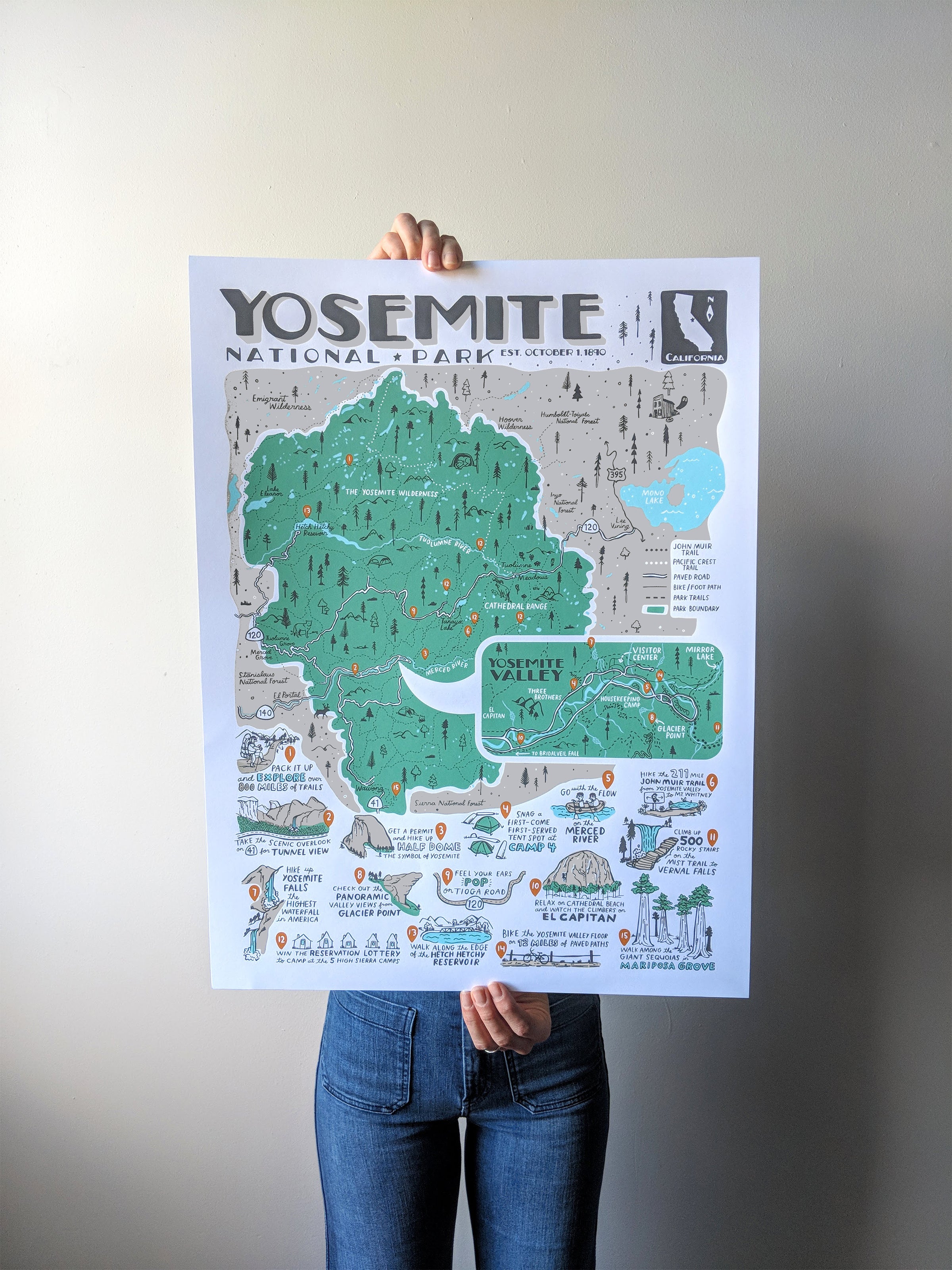 Yosemite National Park Print by Brainstorm
