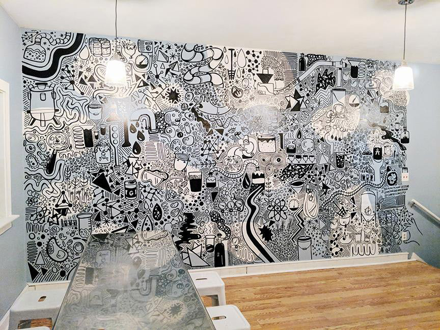 Garrison City Beerworks Mural – Brainstorm